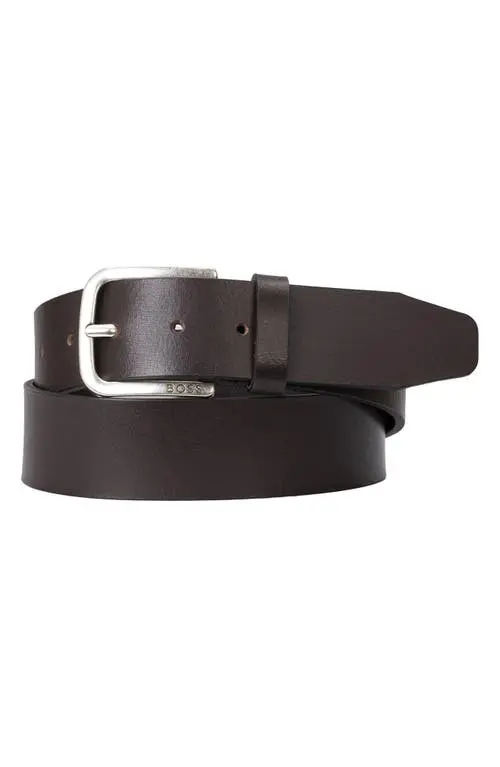 BOSS Janni Leather Belt - Dark Brown