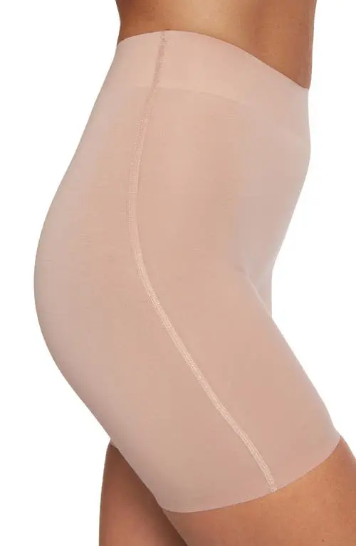 Wolford Cotton Contour Control Shaping Shorts - Rose