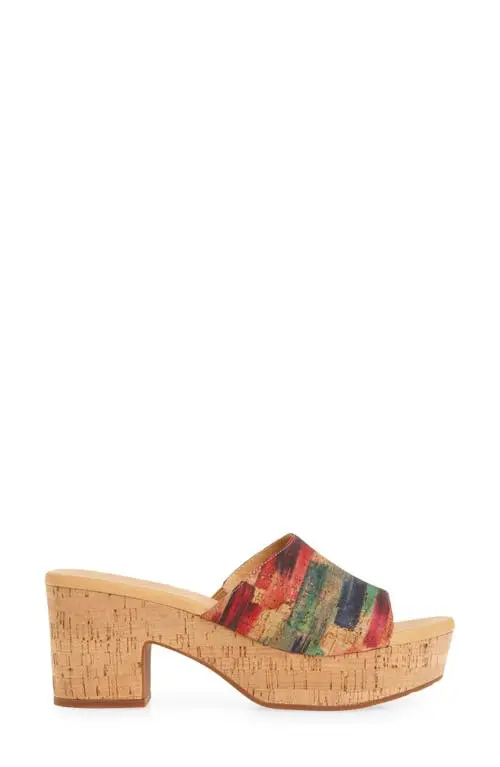 CHOCOLAT BLU Platform Sandals - Multi Cork