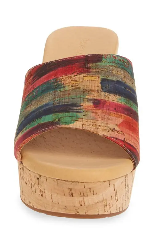 CHOCOLAT BLU Platform Sandals - Multi Cork