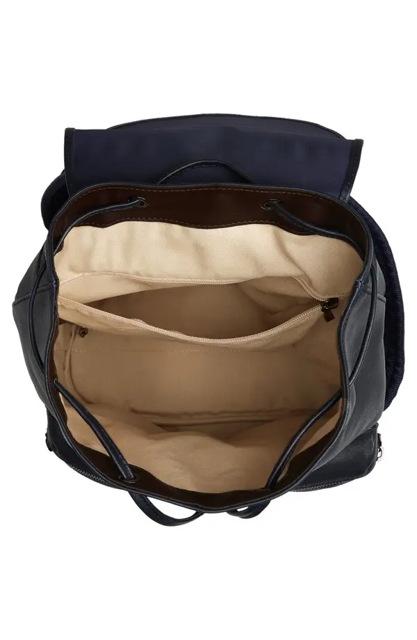 Longchamp Small 3d Leather Backpack - Midnight Blue  display picture 1