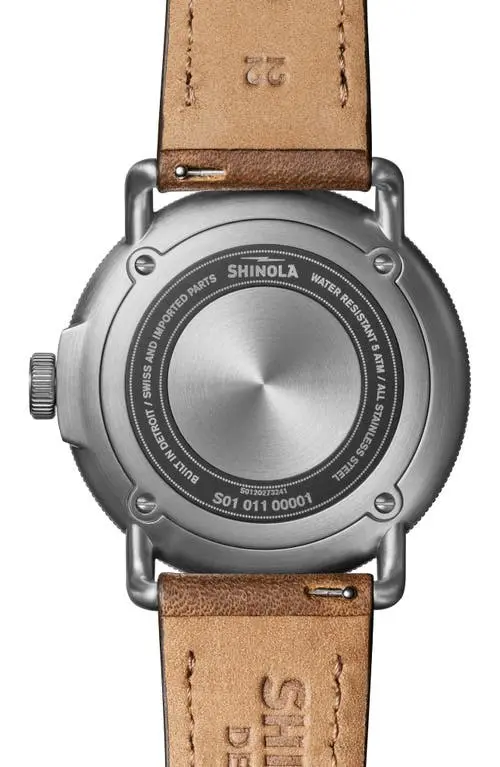 Shinola The Canfield Leather Strap Watch