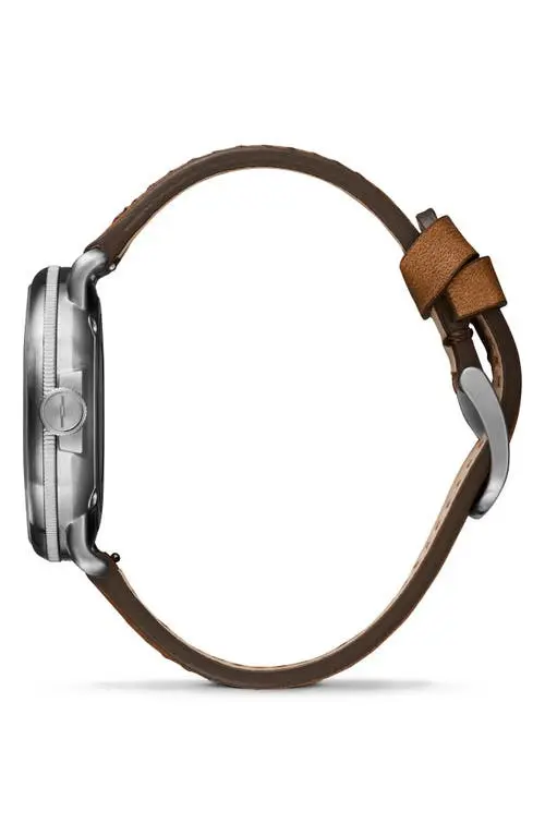 Shinola The Canfield Leather Strap Watch