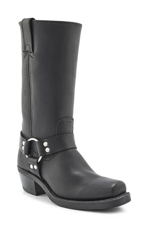 Frye Harness 12r Boots - Black Black