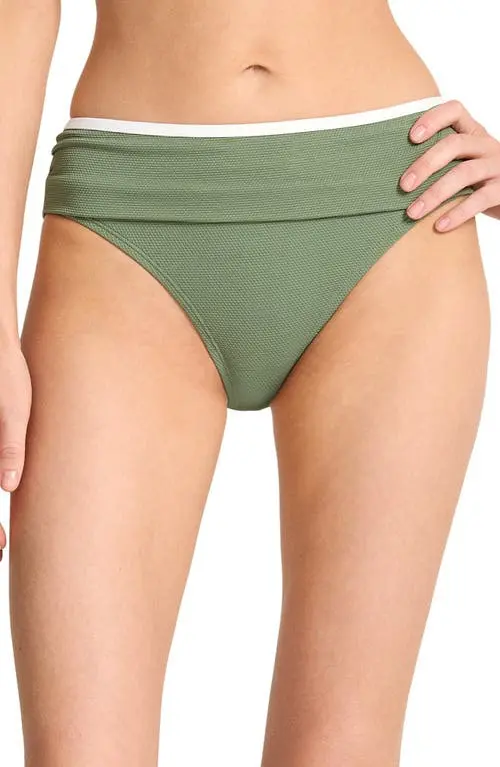 Tommy Bahama Island Cays Cabana High Waist Bikini Bottoms - Tea Leaf