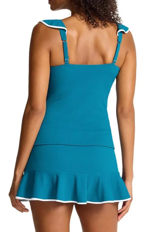Tommy Bahama Island Cays Cabana Tankini Top - Topaz Teal