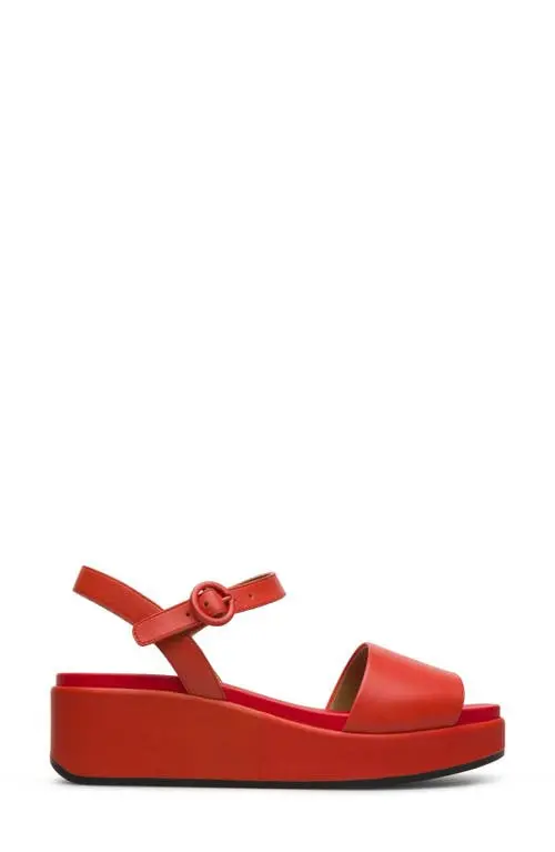 Camper Misia Platform Wedge Sandal - Red