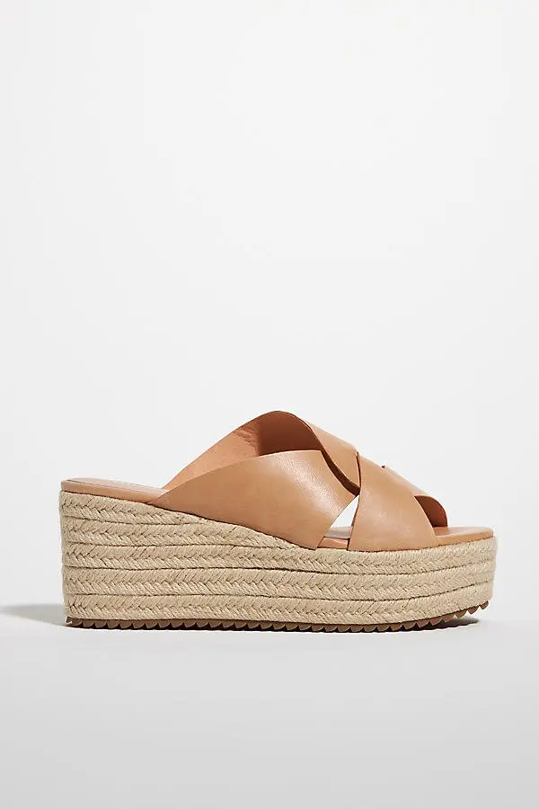 SILENT D Nicolas Platform Sandals - Honey