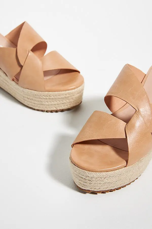 SILENT D Nicolas Platform Sandals - Honey