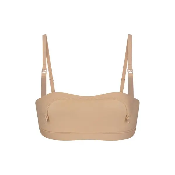 SKIMS Maternity Nursing Scoop Bralette | Light Neutral | | Fits Everybody - Clay
