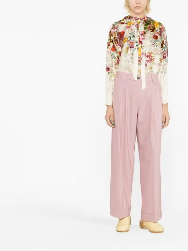 Zimmermann Elka Poppy-print Silk Blouse