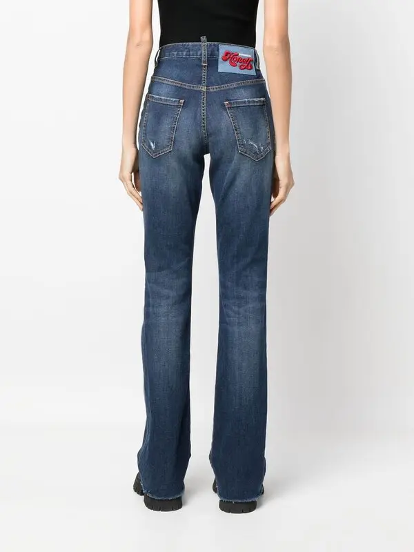 Dsquared2 Logo-patch Flared Jeans