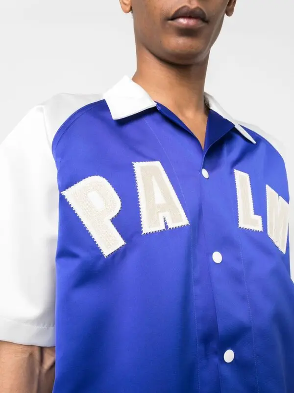 Palm Angels Logo-embroidered Bowling Shirt