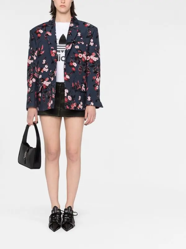 Dsquared2 Floral Jacquard Single-breasted Blazer