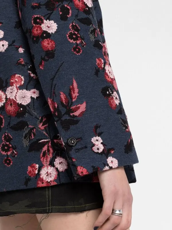 Dsquared2 Floral Jacquard Single-breasted Blazer