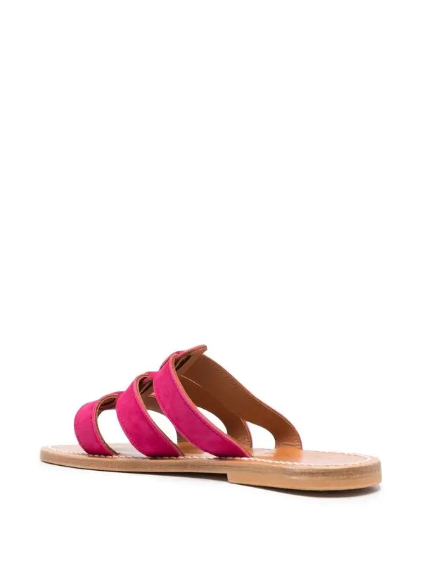 K.JACQUES Caged-design Calf-leather Slides
