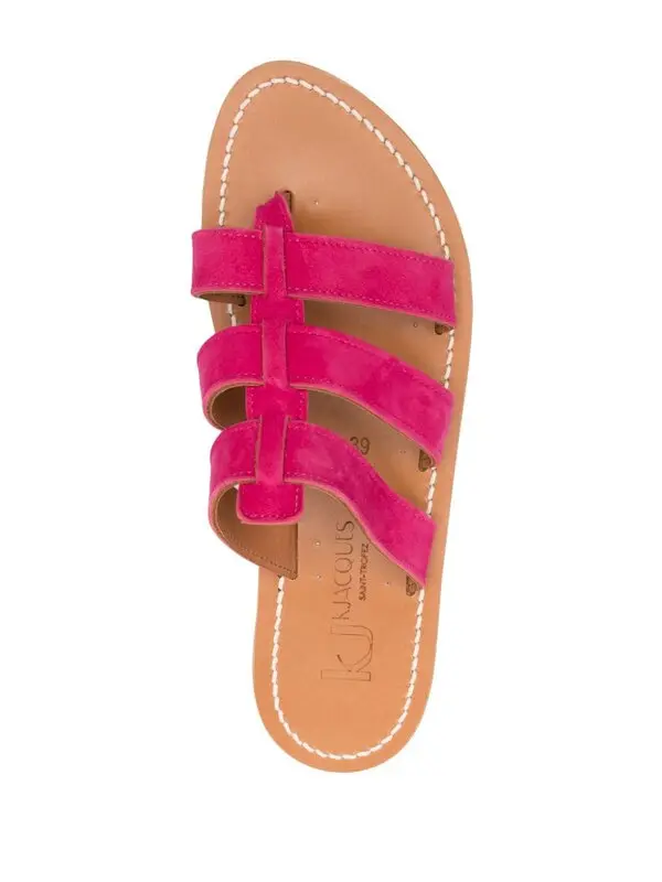 K.JACQUES Caged-design Calf-leather Slides