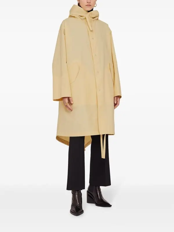 JIL SANDER Logo Print Coat - Yellow