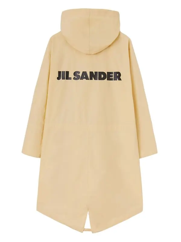 JIL SANDER Logo Print Coat - Yellow
