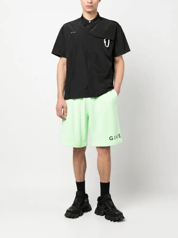Givenchy Logo-print Track Shorts - Green
