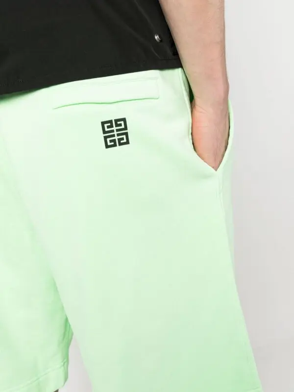 Givenchy Logo-print Track Shorts - Green
