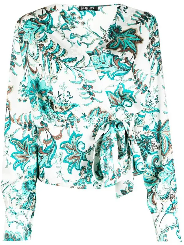 Liu Jo Paisley-print Wrap Blouse