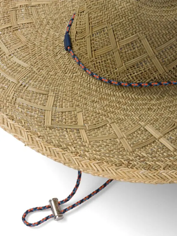 Prada Triangle-logo Woven Straw Hat