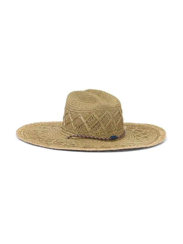 Prada Triangle-logo Woven Straw Hat