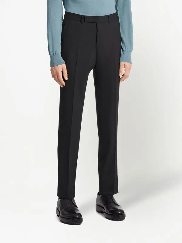 Zegna High Performance Tailored Wool Trousers