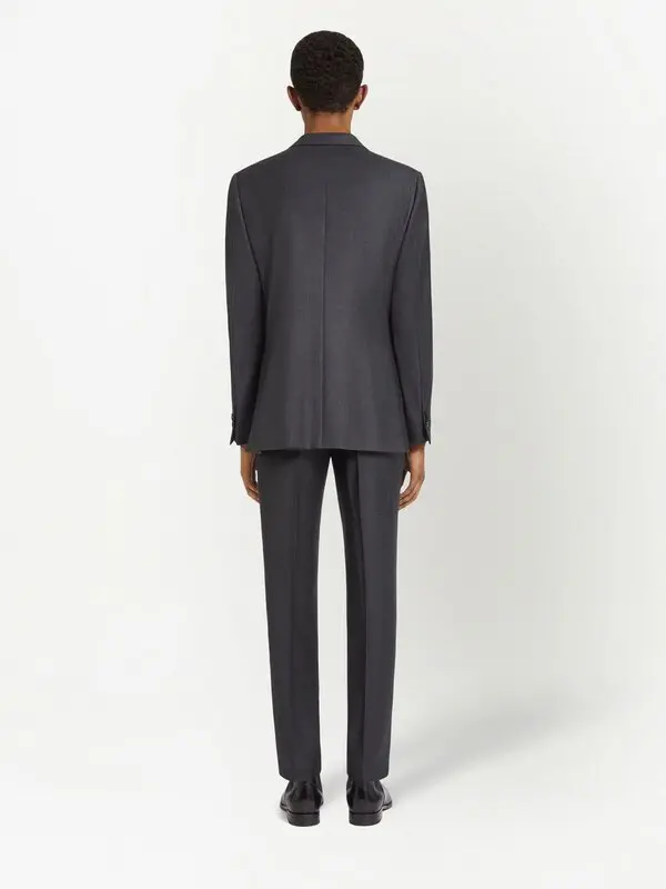 Zegna Trofeo Single-breasted Wool Suit - Grey