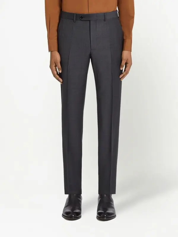 Zegna Trofeo Single-breasted Wool Suit - Grey
