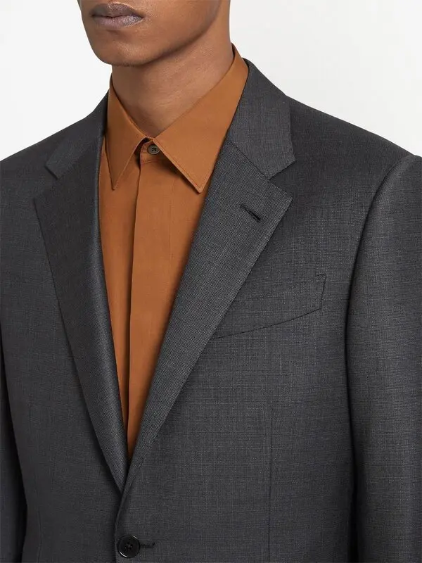 Zegna Trofeo Single-breasted Wool Suit - Grey