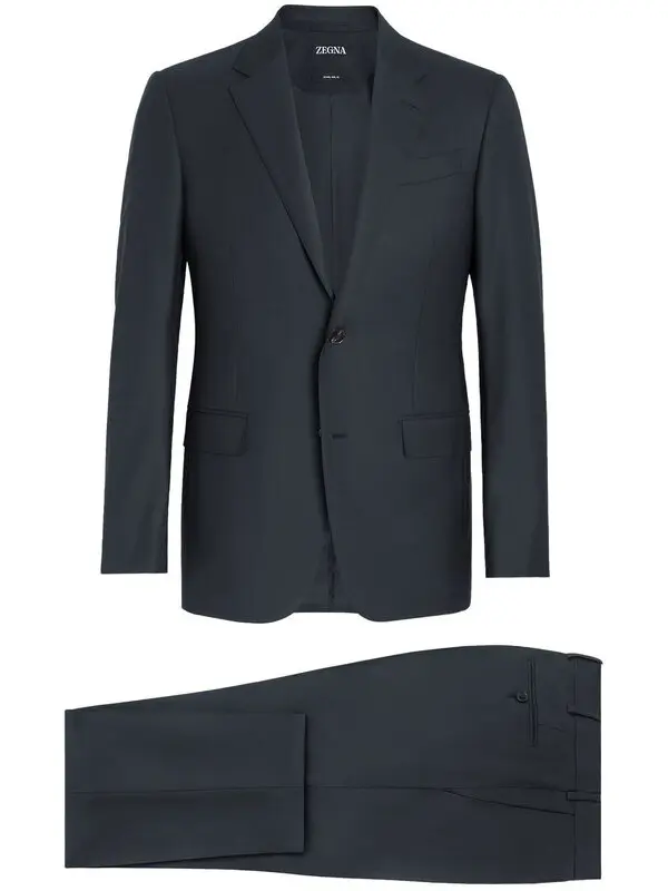 Zegna 15milmil15 Single-breasted Wool Suit - Blue