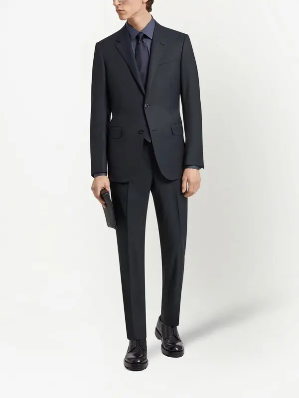 Zegna 15milmil15 Single-breasted Wool Suit - Blue