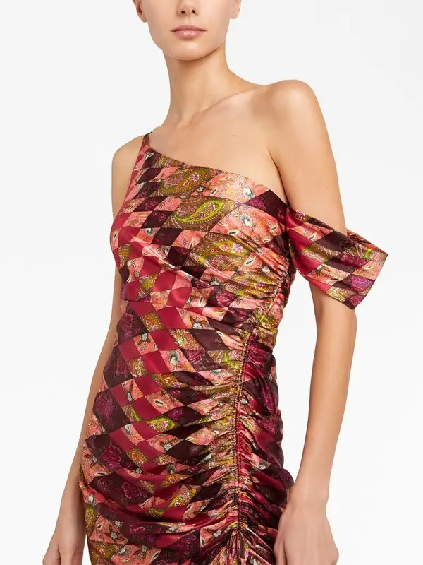 Cinq À Sept Elliana Silk Asymmetric Dress