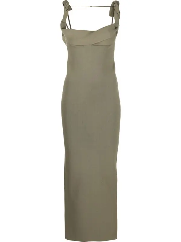 Jacquemus La Robe Maille Alca Square-neck Dress