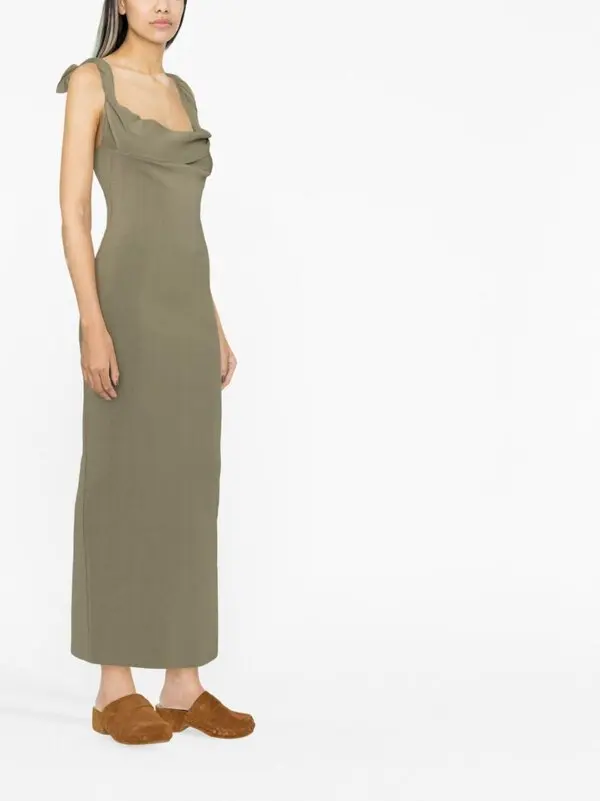 Jacquemus La Robe Maille Alca Square-neck Dress