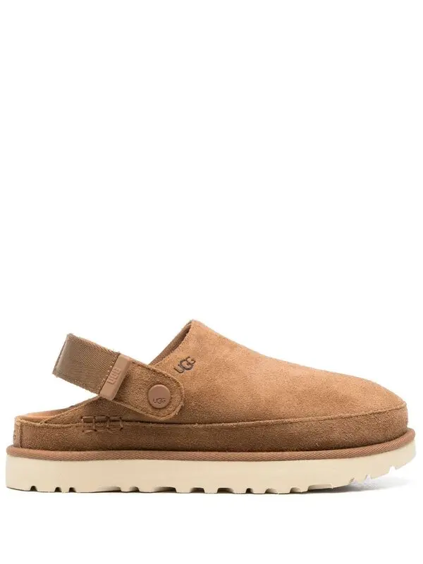 UGG Goldenstar Suede Flatform Clogs