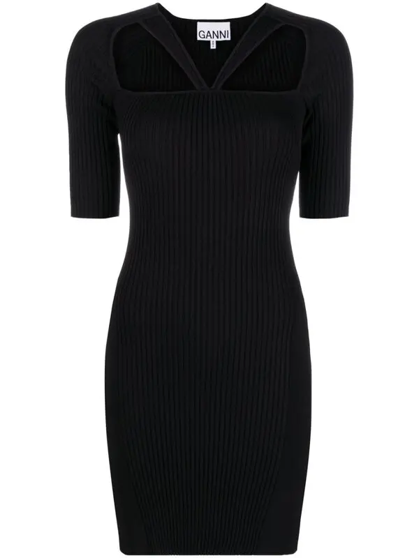 GANNI Cut-out Minidress