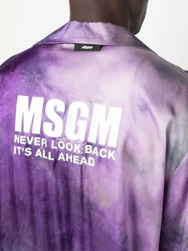MSGM Logo-print Short-sleeve Shirt
