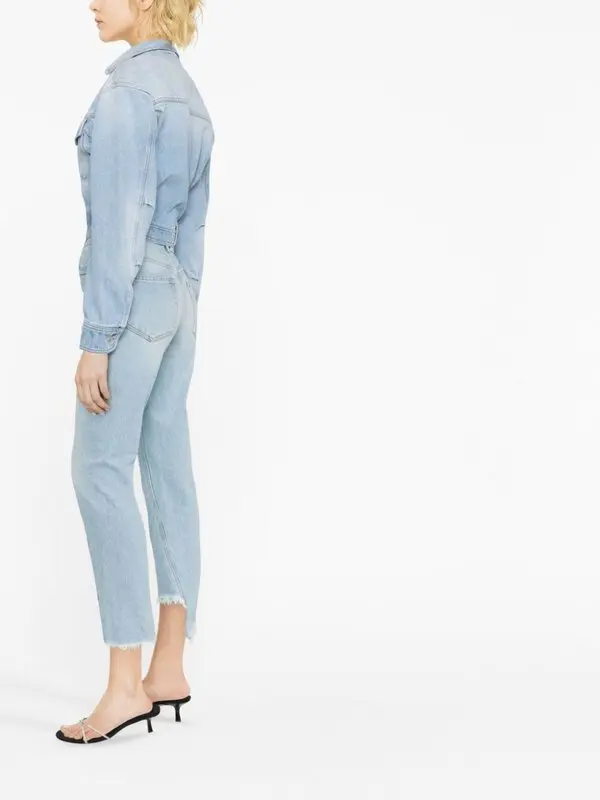 Off-White Cropped Denim Jacket