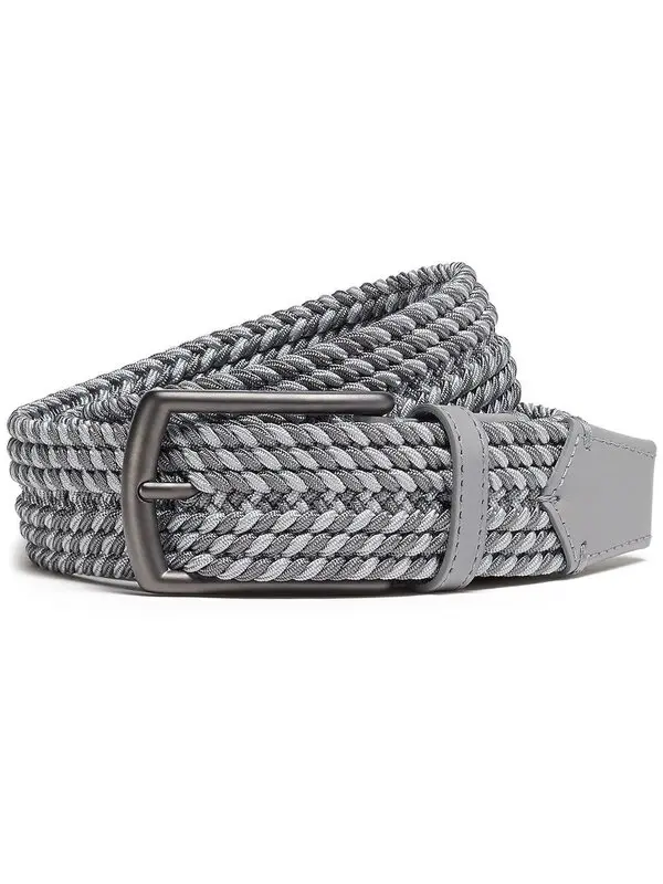 Zegna Braided Canvas Belt - Grey