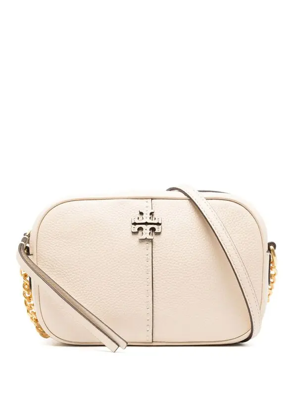 Tory Burch Mcgraw Leather Camera Bag - Neutrals