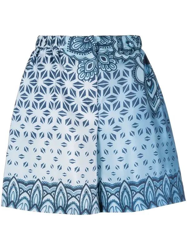 Alberta Ferretti Tonal-design Shorts