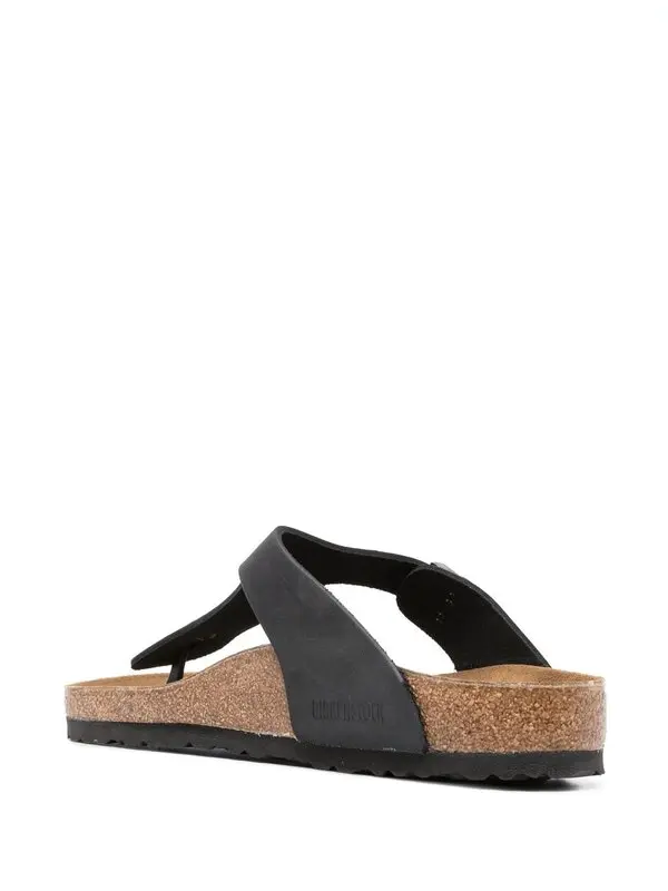BIRKENSTOCK Buckle-detail Flip Flop Sandals - Black