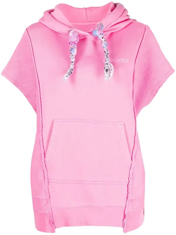 Khrisjoy Sleeveless Hoodie - Pink