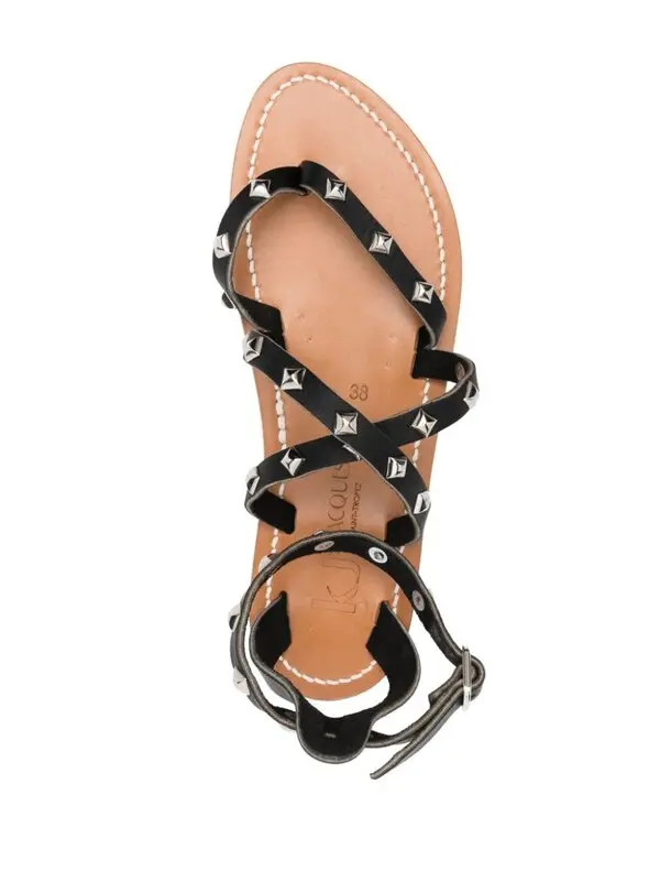 K.JACQUES Epicure Calf-leather Sandals - Black