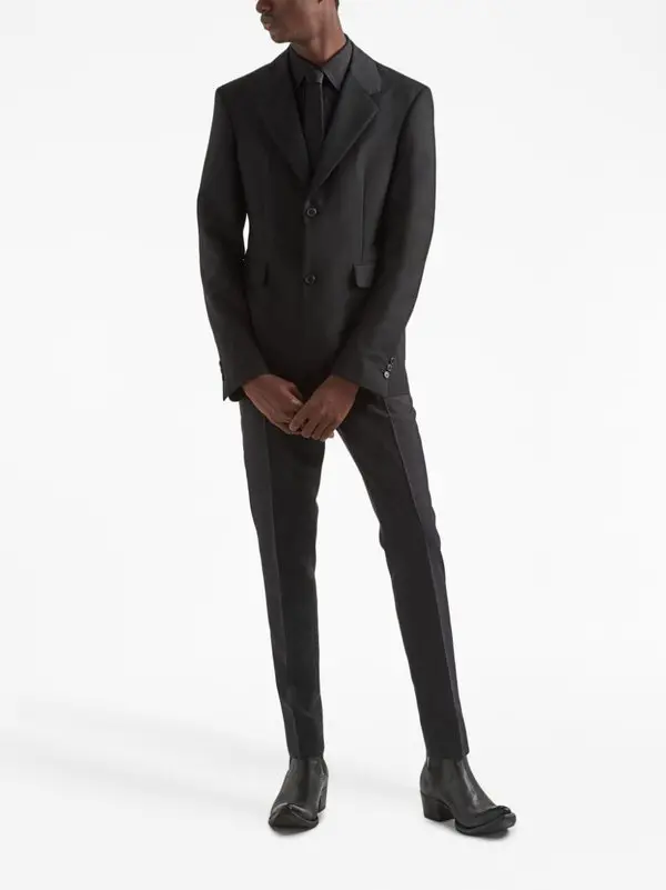 Prada Single-breasted Mohair-wool Blazer