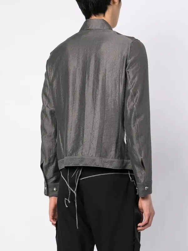 SULVAM Button-up Long-sleeved Shirt