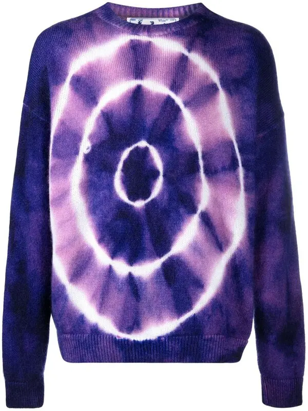 Off-White Tie-dye Jumper - Purple